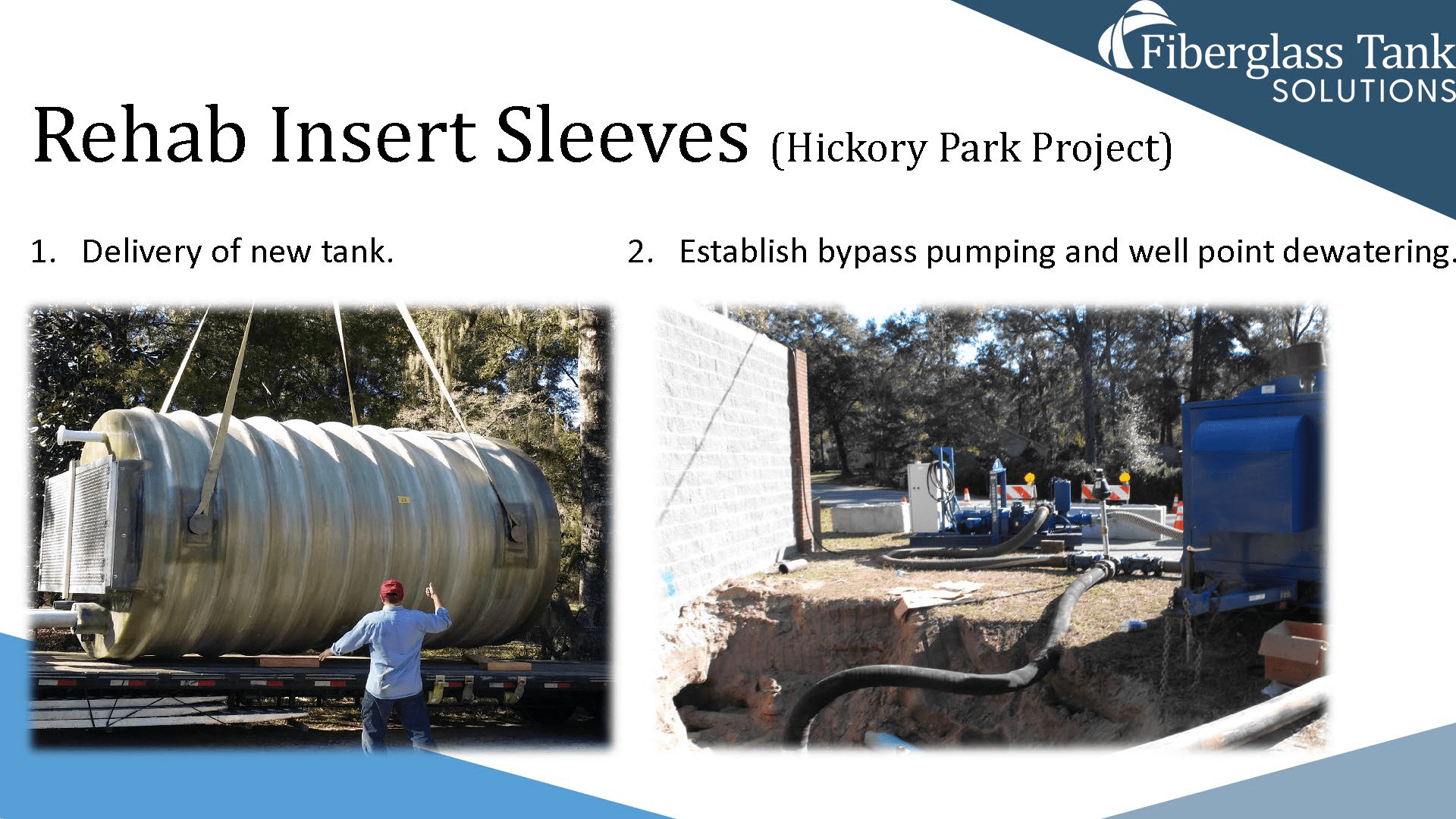 Wet Wells & Rehabilitation Inserts → Fiberglass Tank Solutions