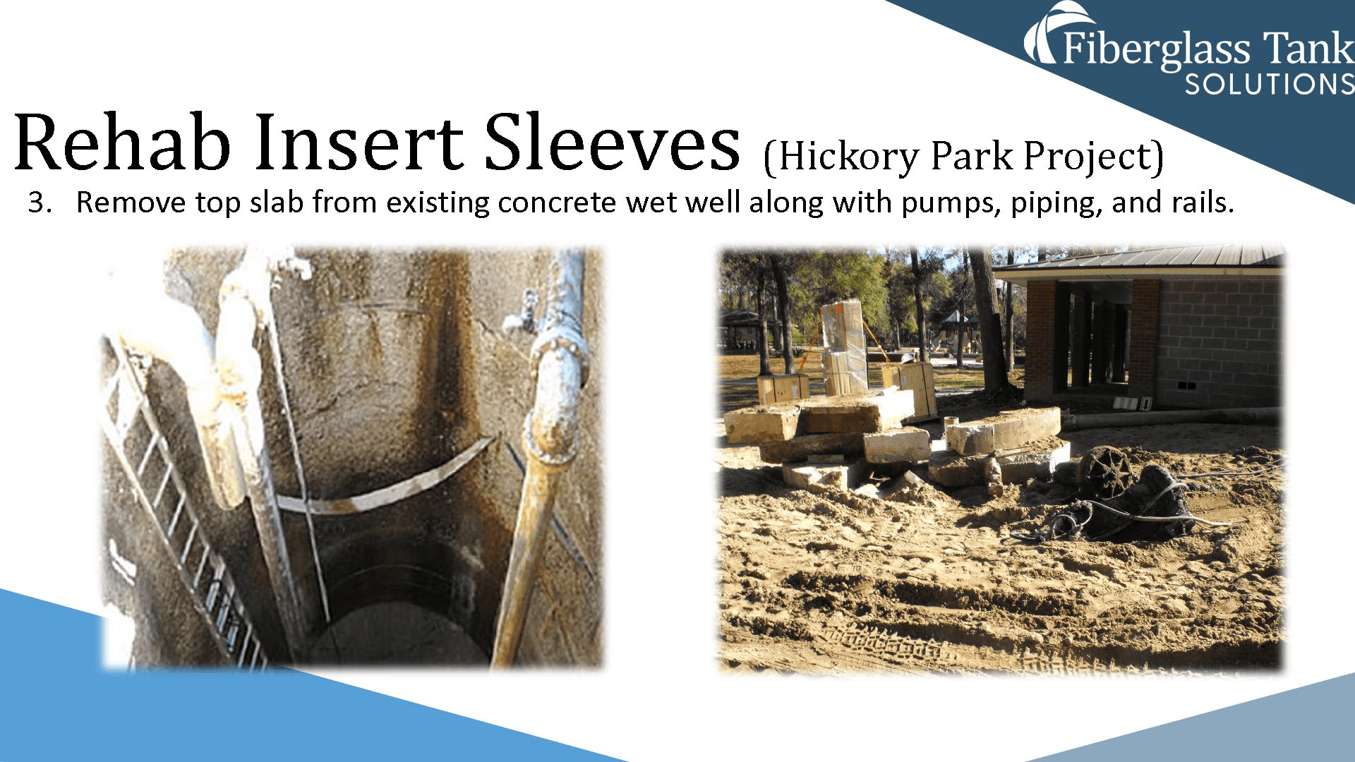 Wet Wells & Rehabilitation Inserts → Fiberglass Tank Solutions