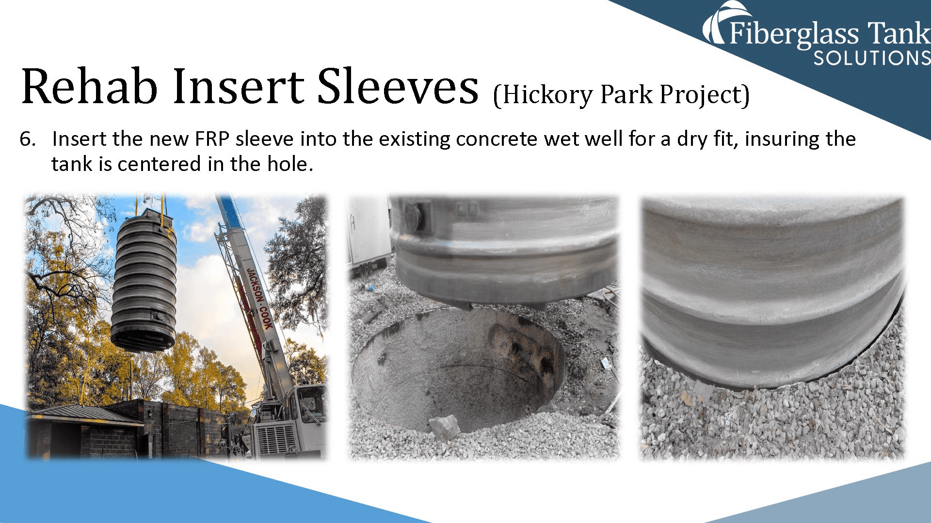 Wet Wells & Rehabilitation Inserts → Fiberglass Tank Solutions