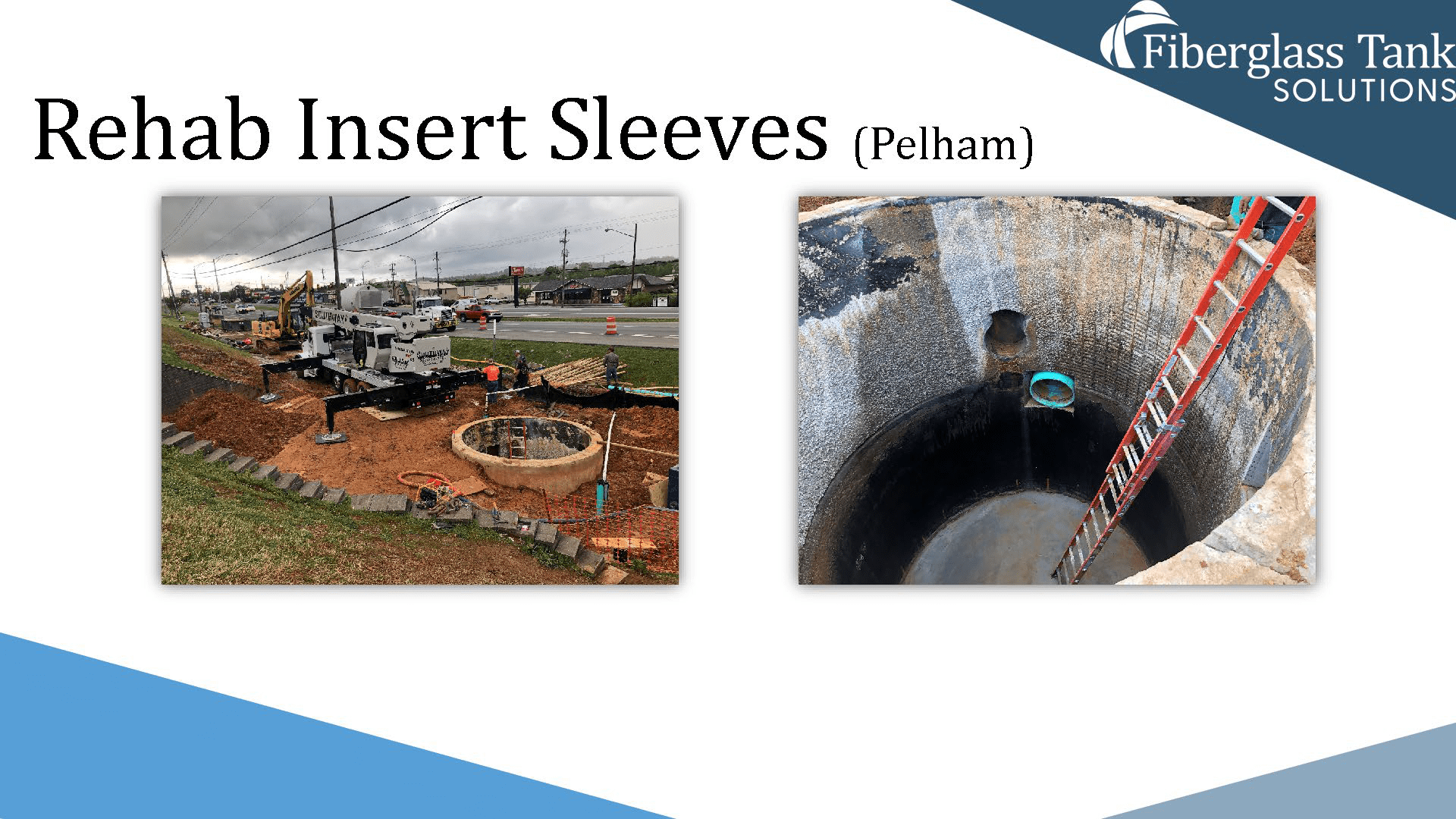 Wet Wells & Rehabilitation Inserts → Fiberglass Tank Solutions