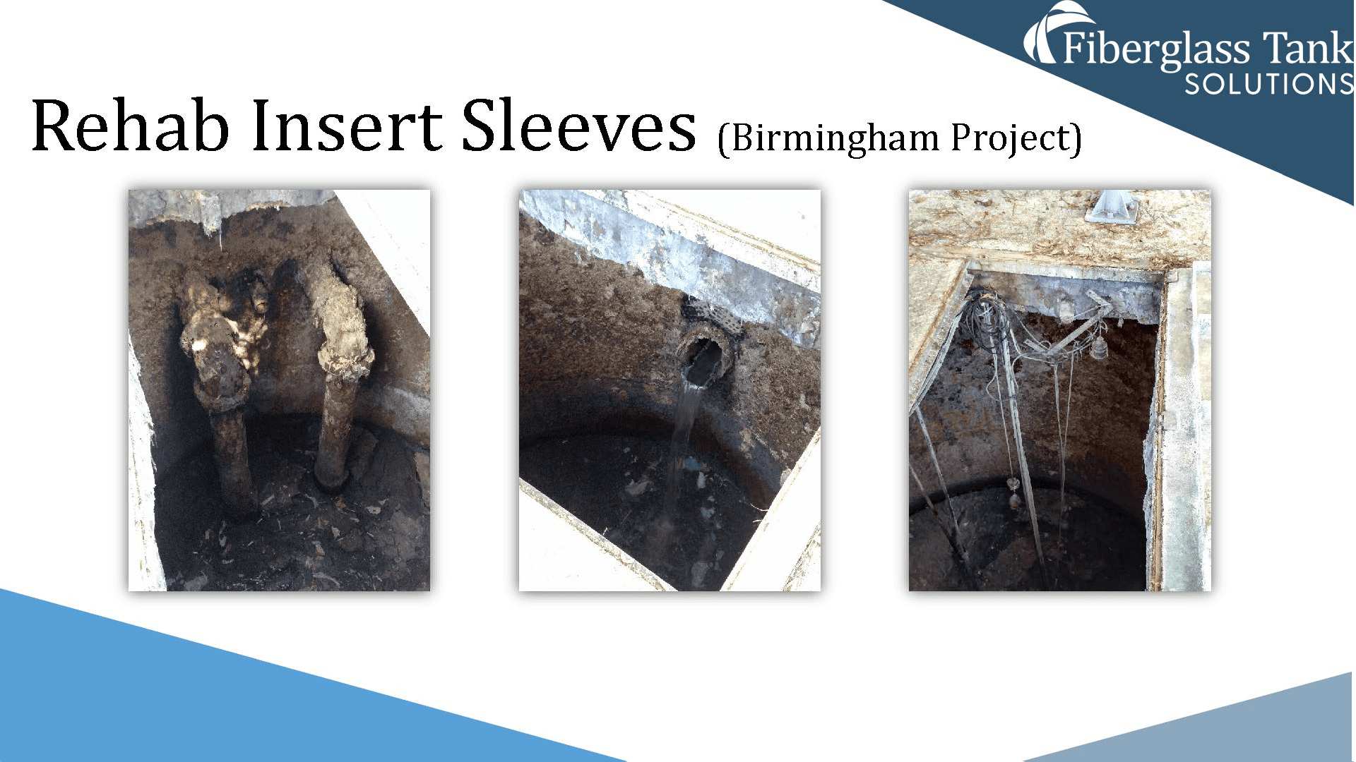 Wet Wells & Rehabilitation Inserts → Fiberglass Tank Solutions