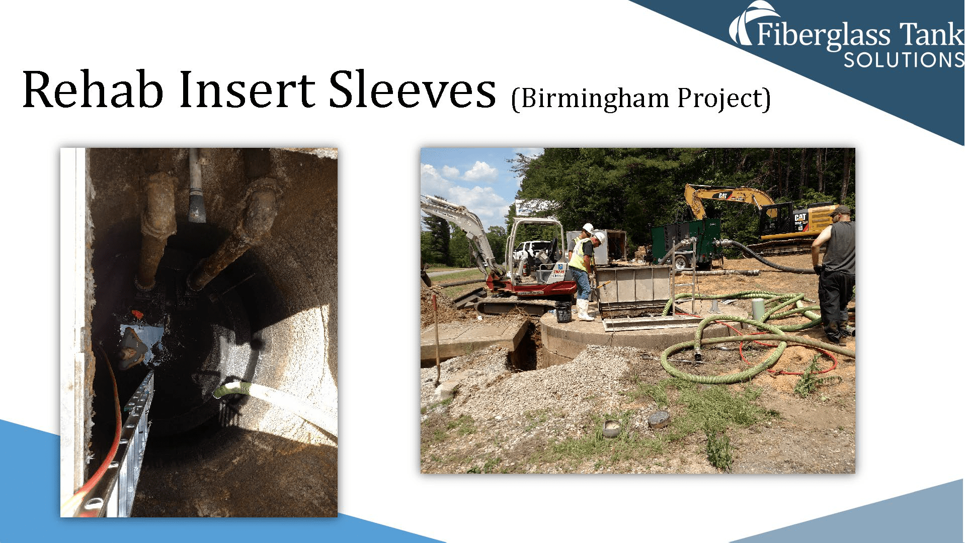 Wet Wells & Rehabilitation Inserts → Fiberglass Tank Solutions