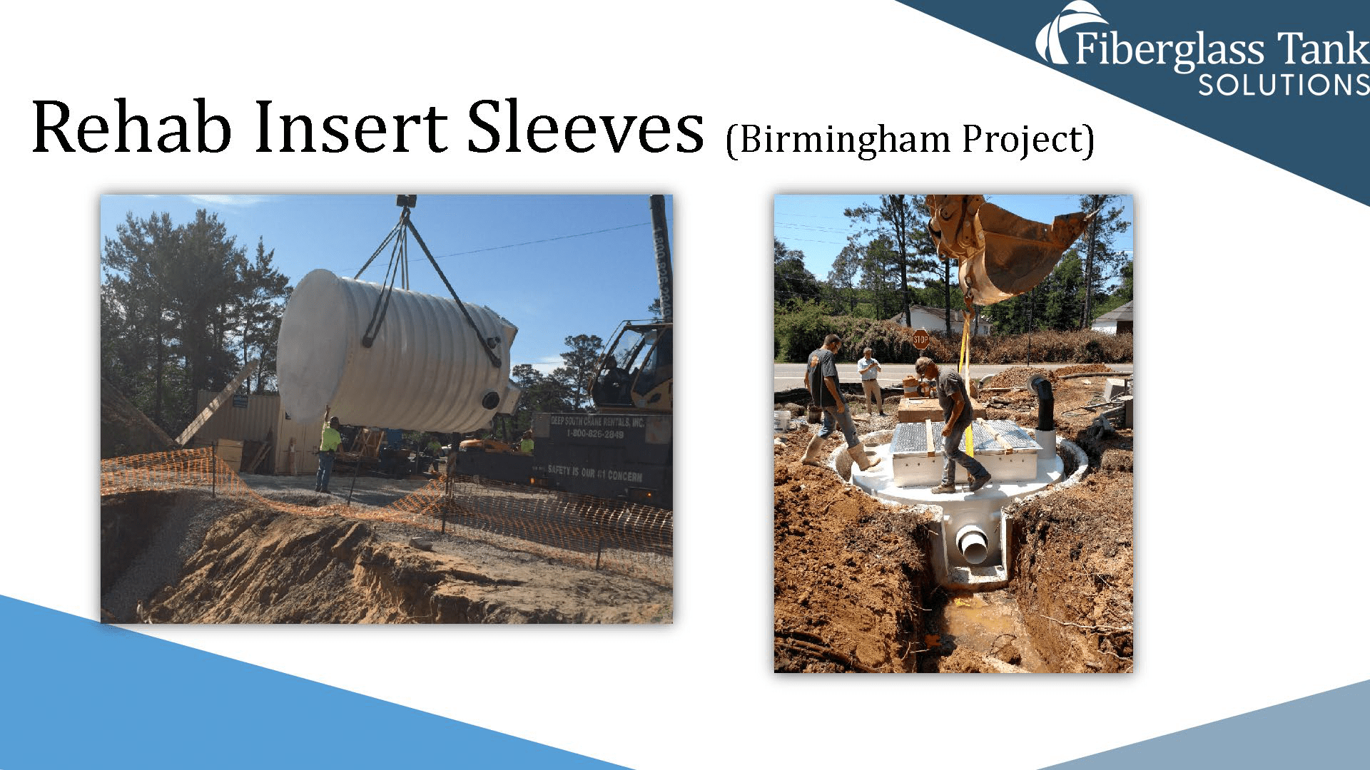 Wet Wells & Rehabilitation Inserts → Fiberglass Tank Solutions