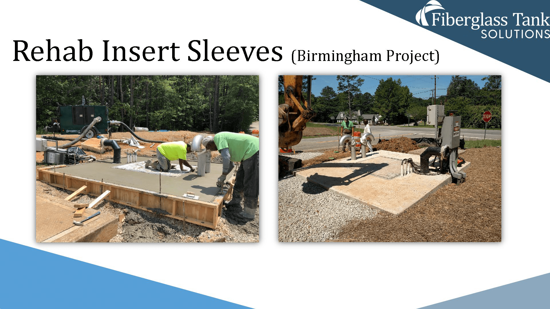 Wet Wells & Rehabilitation Inserts → Fiberglass Tank Solutions