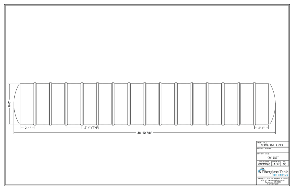 6ft X 8000gal Fiberglass Tank Solutions 6ft X 8000gal Fiberglass Tank Solutions