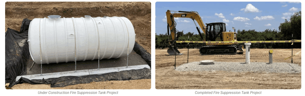 Underground Water Storage for Fire Suppression - Fiberglass Tank Solutions